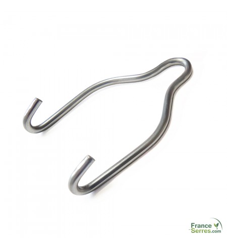 Crochet de ligaturage avec boucle en acier galvanisé