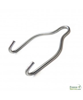 Crochet de ligaturage avec boucle en acier galvanisé
